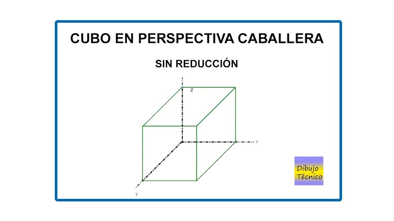 Cómo se dibujan cubos en perspectiva caballera correctamente