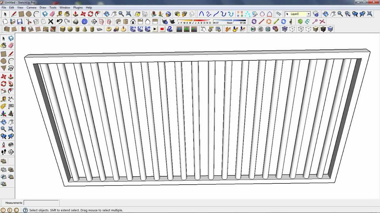 Cómo usar el comando Multiple Push Pull en SketchUp